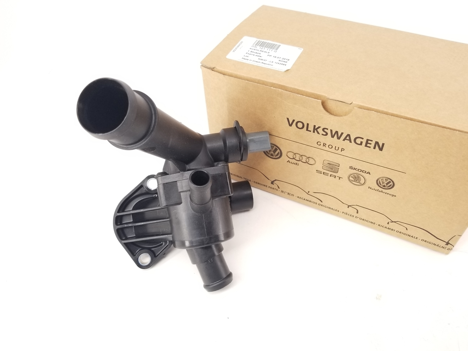 Termostato refrigerante de motor original Volkswagen 03L-121-111-Q 2012 ...