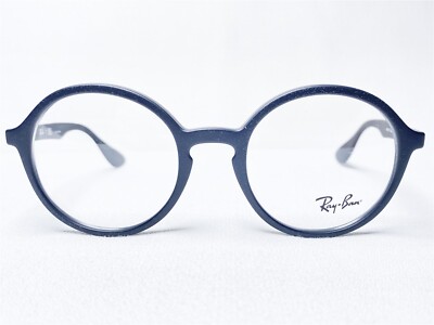 NEW Ray Ban RB7075 5364 Unisex Rubber Black Rubberized Eyeglasses ...