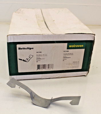 qty 50 WALRAVEN BRIT CLIPS SC1250 CONDUIT CLIPS 25 - 32mm SPRING CLIP ...