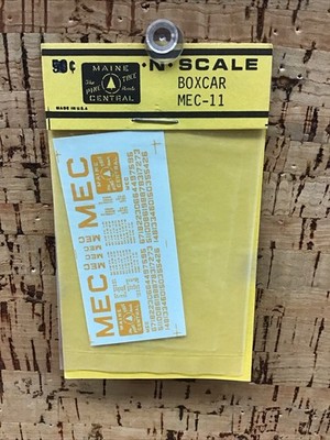 Northeast Decals N Scale Decal MEC-11: Maine Central Boxcars New | eBay