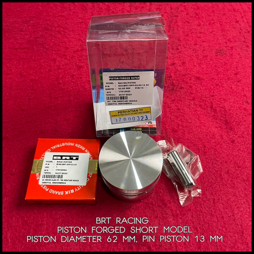BRT RACING SUPER PISTON FORGED KIT PISTON 62 MM PIN 13 MM UNIVERSAL ...