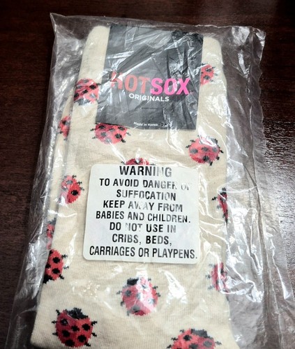 Lady Bug HOT SOX NEW! Pair Women's Socks Nature Red Lady Bugs Soft NEW ...