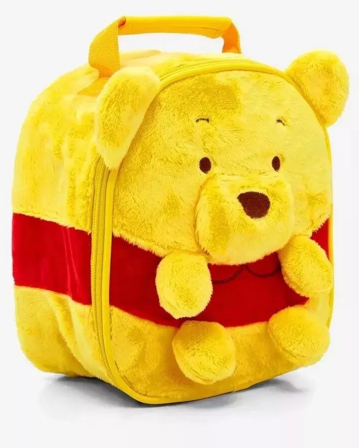 Disney Winnie The Pooh Figural Plush Insulated Lunch Bag Zipper Soft ...