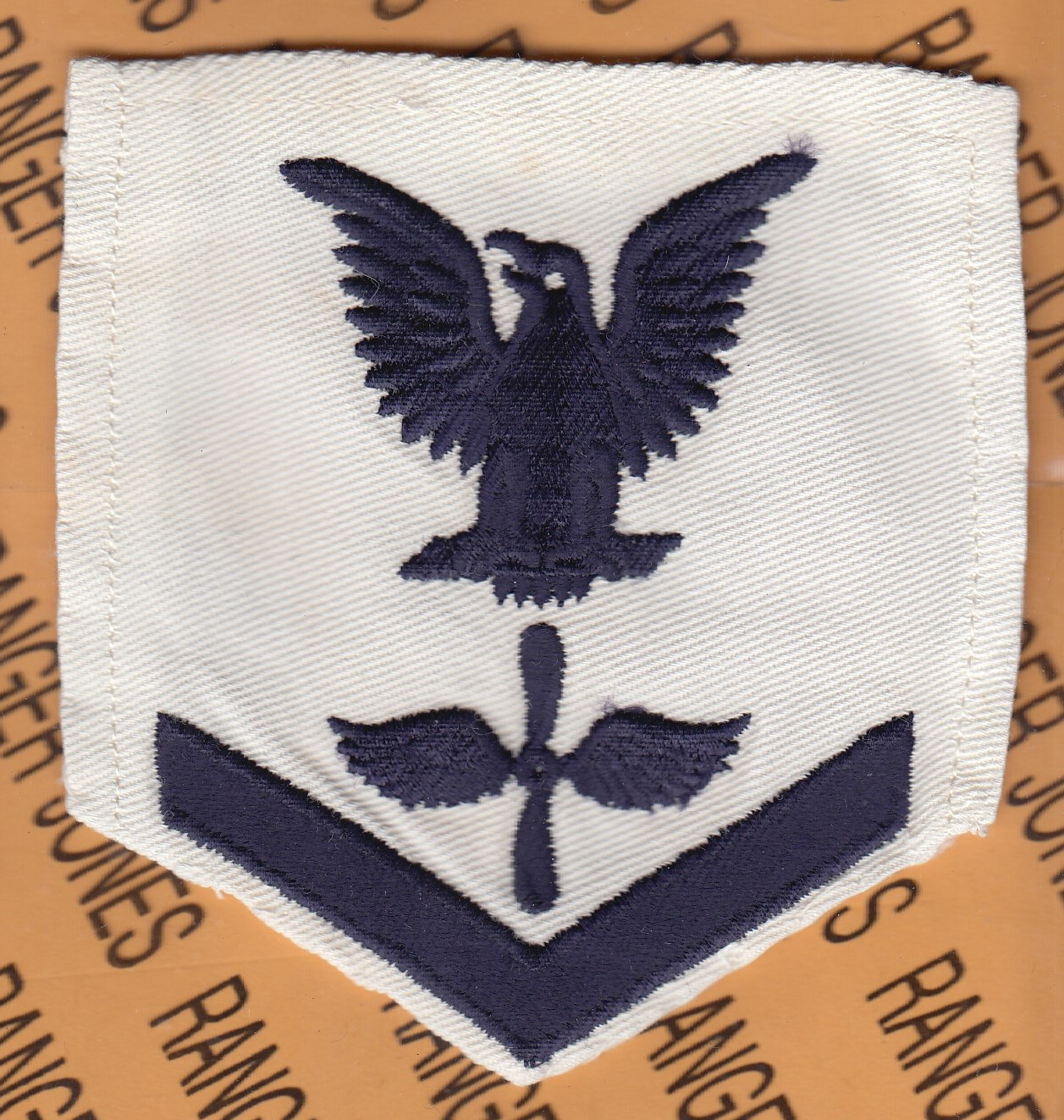 USN Navy E-4 Aviation Machinist's Mate PO3 AD rank rate ~4" patch N19 ...
