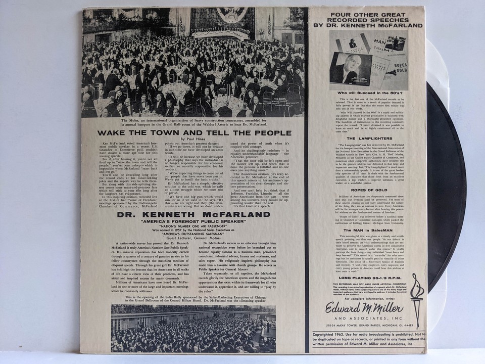 Dr. Kenneth McFarland - Wake The Town And Tell The People! / [EM 1150 ...