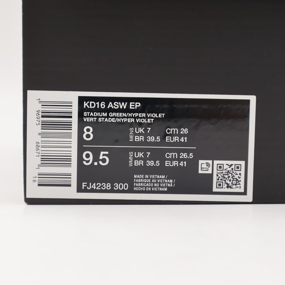 FJ4238-300 Nike KD16 ASW Stadium Green Barely Green Playful Pink Violet ...