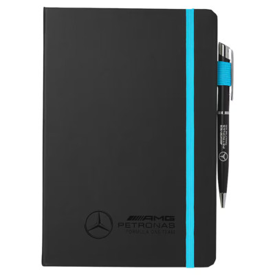 Formula 1 Mercedes-AMG Petronas Logo Notebook Black Pen Journal Note ...