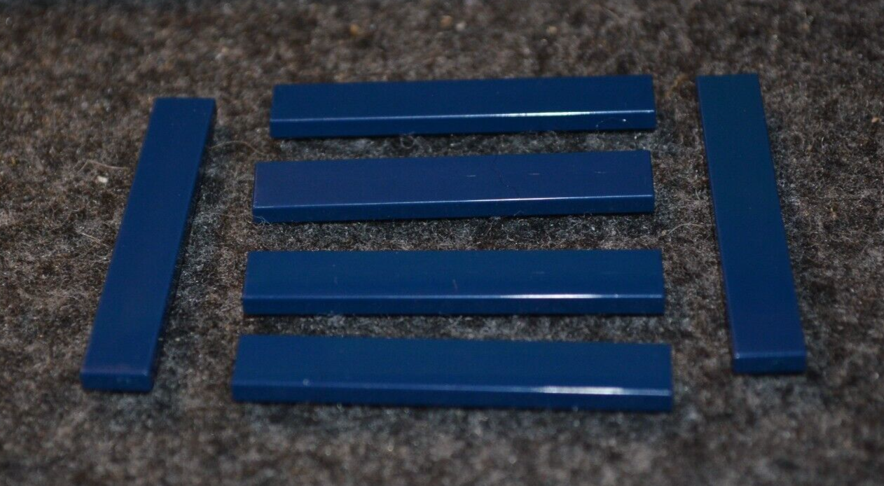 (6) 1x6 Dark Blue Smooth Finishing Tile Bricks ~ New Lego Parts ~ | eBay
