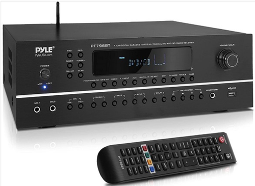 Pyle 7.1-Channel Hi-Fi Bluetooth Stereo Amplifier 2000 Watt - Black ...