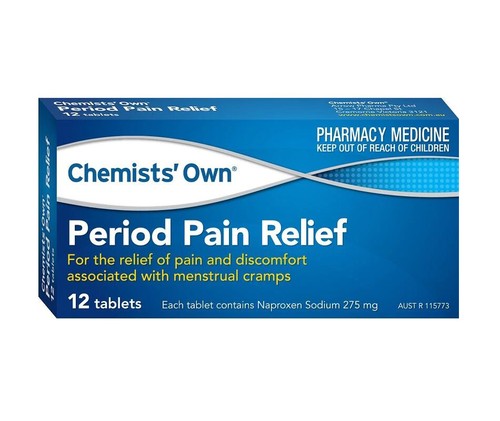 CO PERIOD PAIN TAB 12 CHEMISTS OWN RELIEF - TABS 275MG CHEM/OWN for ...