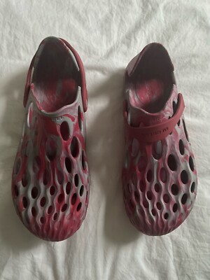 Merrell Womens Hydro Moc Pink Gray Clogs Hiking Croc Shoes Sandals Size ...