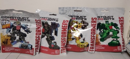 TRANSFORMERS Construct-Bots Dinobot Riders Bumblebee,Drift,Hound,Crosshairs. NEW | eBay