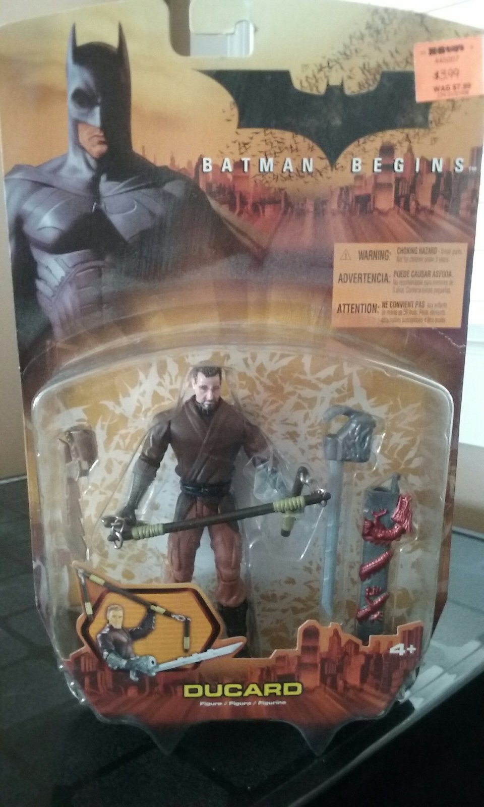 Batman Begins Ducard Brown Jacket Action Figure DC Mattel 2005 NEW | eBay