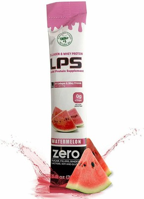 LPS Liquid Collagen + Whey Protein Supplement Watermelon 1 oz Pack of 3 ...