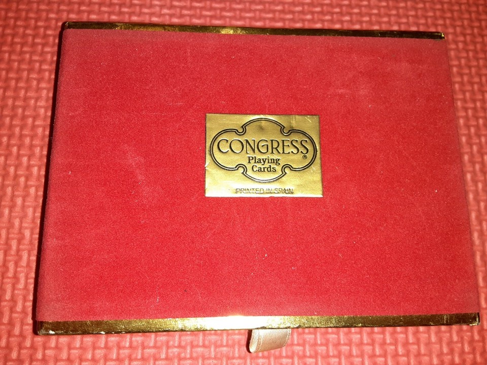 Vintage Congress Playing Cards Red Hat Society 2 Decks Case | eBay