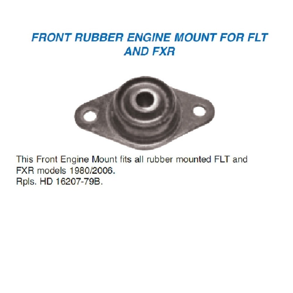 Harley Front Engine Mount FLT FXR 80-08 Rubber Motor Mount Rpls. H-D ...