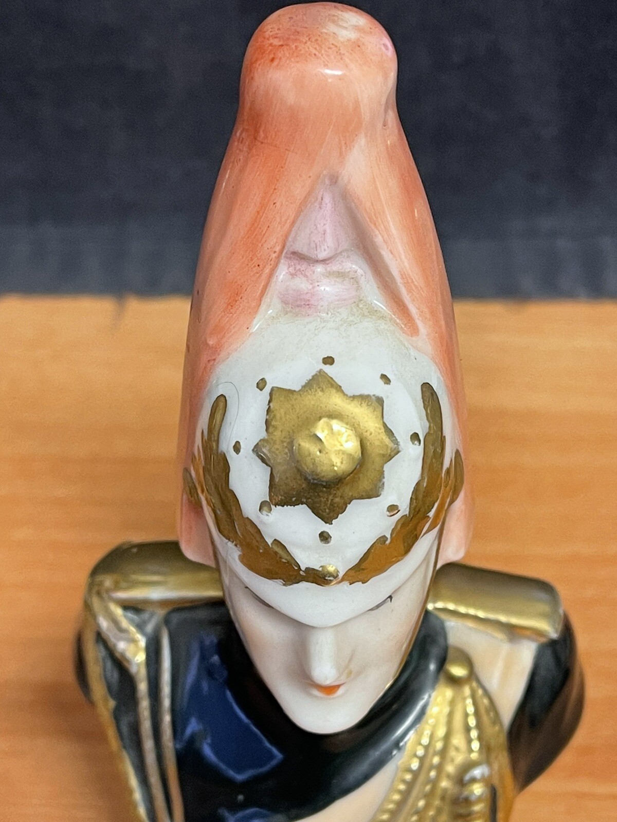 Antique Porcelain English Household Calvary Albert Helmet Bust Figurine ...