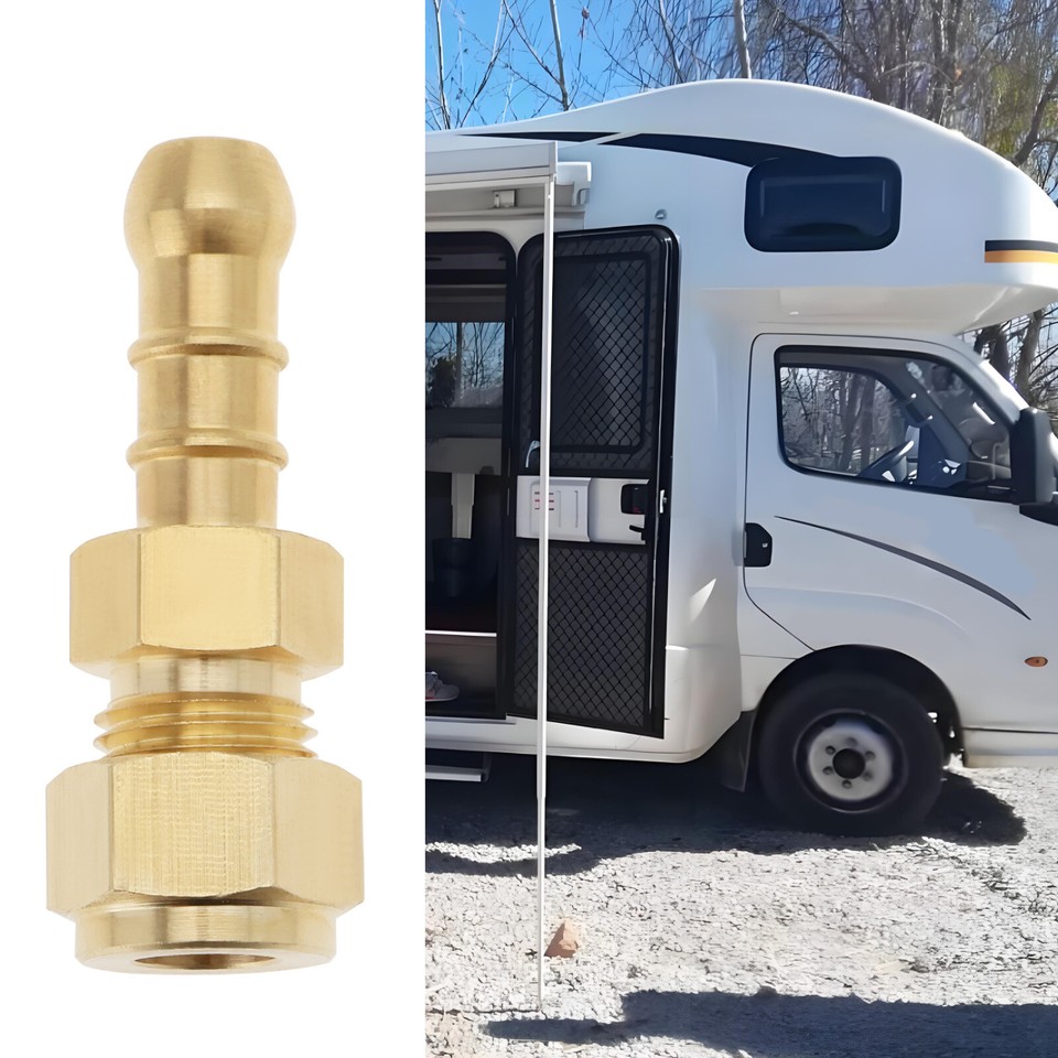 2Pcs 8mm Gas Connector Nozzle Fitting 1/2 Thread Fits 8mm(5/16") Gas ...