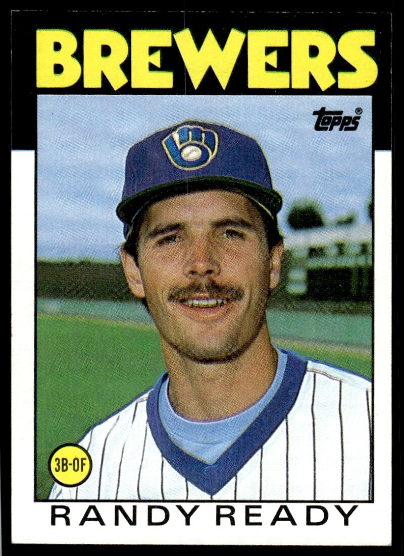 1986 Topps Baseball Card Randy Ready Milwaukee Brewers #209 | eBay