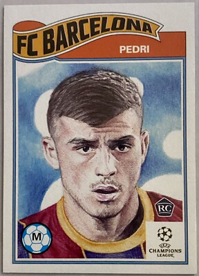 2020 Topps UCL Living Set #243 PEDRI RC /10976 FC Barcelona | eBay