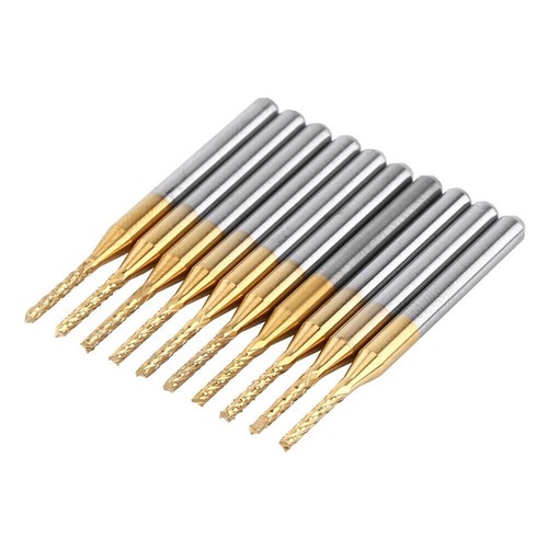 10Pcs End Mill Material Shank Diameter 0.125" 1.49" End Mills ...