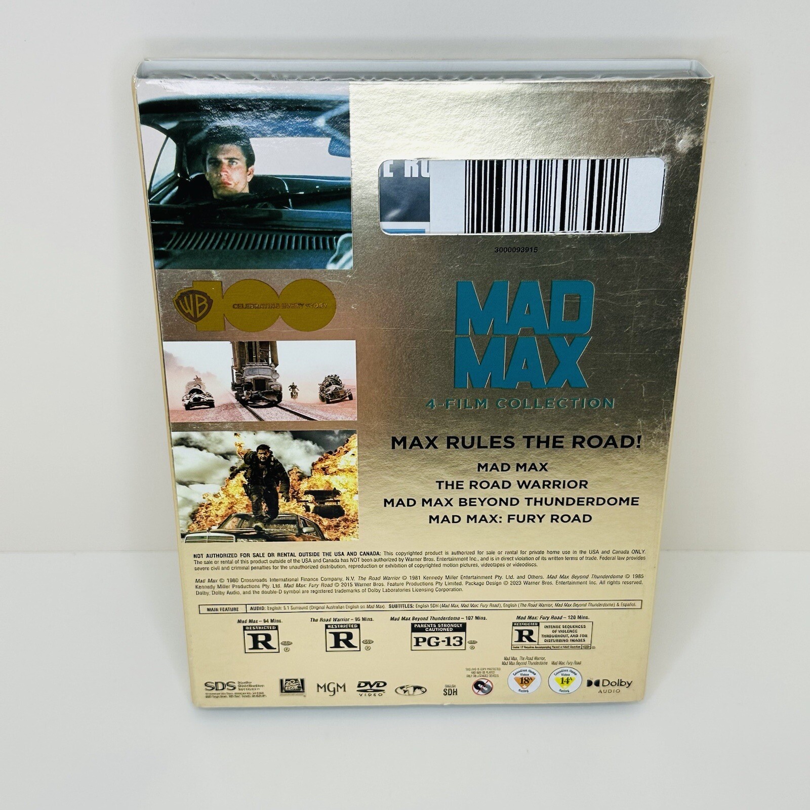Warner Bros. Best of WB 100th: Mad Max 4 Film Collection (DVD) | eBay
