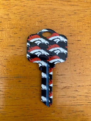 ILCO DENVER BRONCOS NFL LOGO KWIKSET SC1 HOUSE KEY BLANKS | eBay