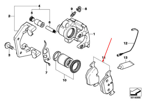 NEW BMW X6 E71 REAR BRAKE PAD SET 34216768471 6768471 02-13 ORIGINAL | eBay