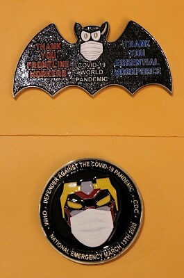 2020 Pandemic BatCoin Glow In The Dark Bat & Voltron Coin COV!D ...