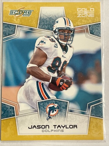 2008 Score Gold Zone Miami Dolphins Football Card #167 gold scorecard ...