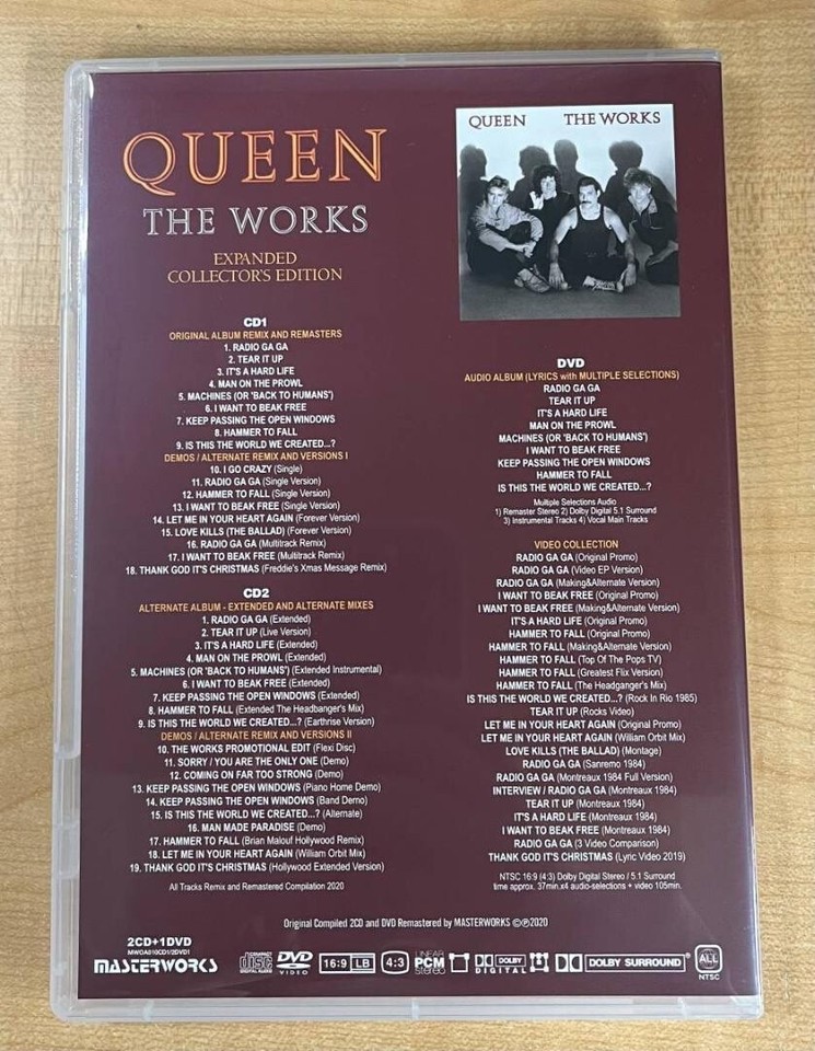 Queen The Works Expanded Collector's Edition Series 10th (2CD+1DVD) NEW ...