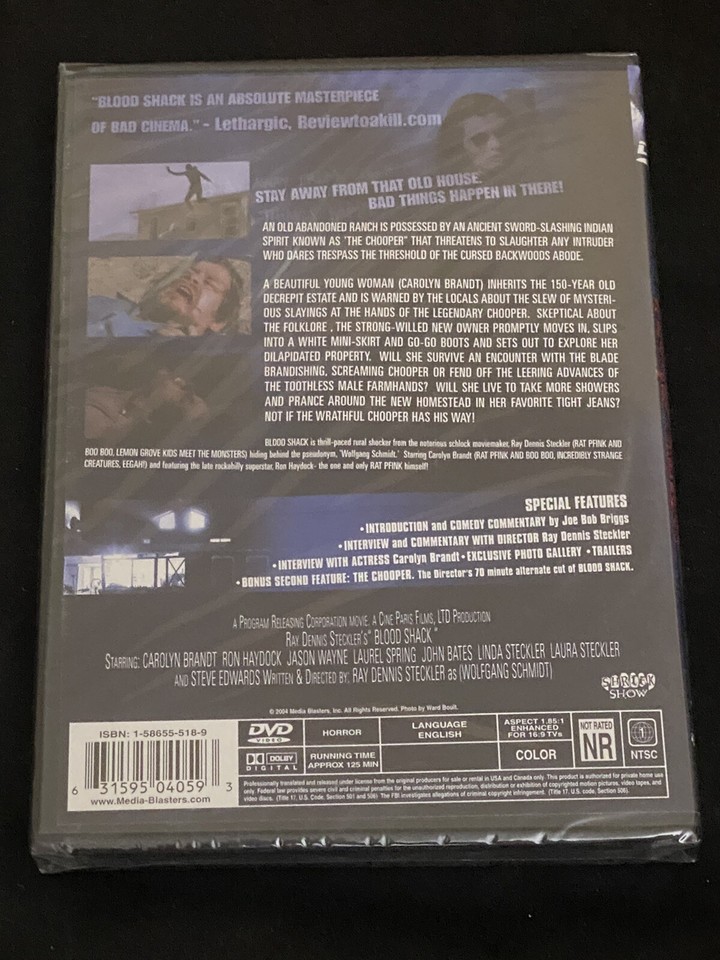 NEW! 5 Ray Dennis Steckler Media Blasters DVD Lot! Body Fever, Blood ...