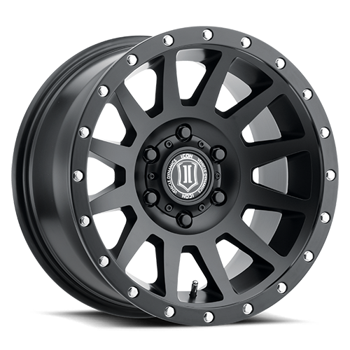 ICON Compression 18x9 6x5.5 0mm Offset 5in BS Satin Black Wheel | eBay