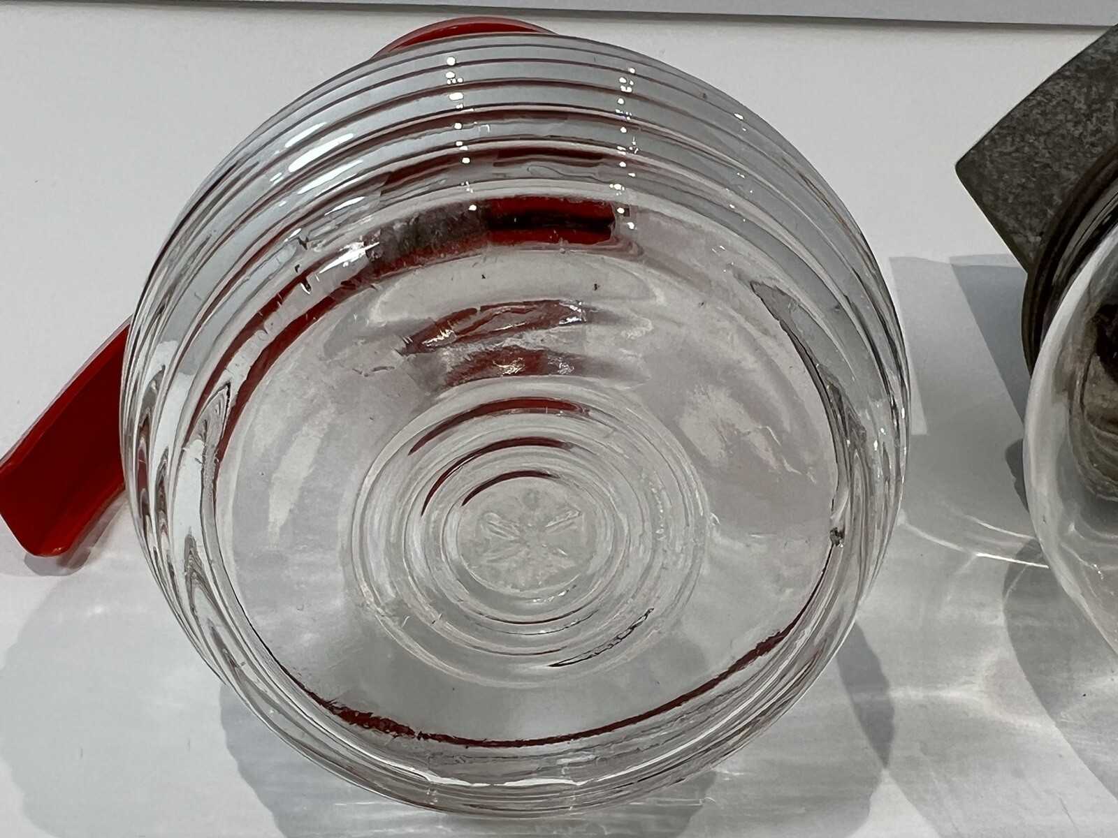 Vintage Anchor Hocking Glass 5935 Manual Nut Grinder Chopper & syrup ...