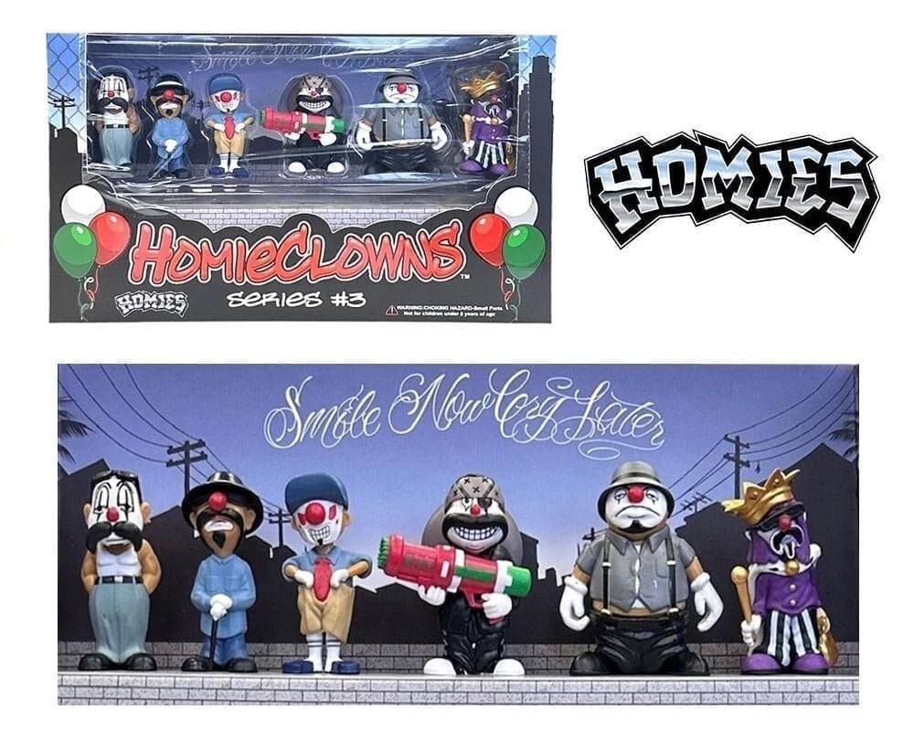 BOTH SETS OF HOMIES CLOWNS SERIES 3 AND PAYASAS SERIES 1 TWO INCH ...