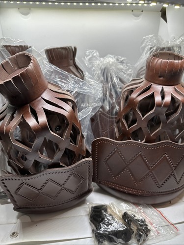 GSE Billiard Pool Table Pockets Heavy Duty PU Leather Diamond Walnut GB ...