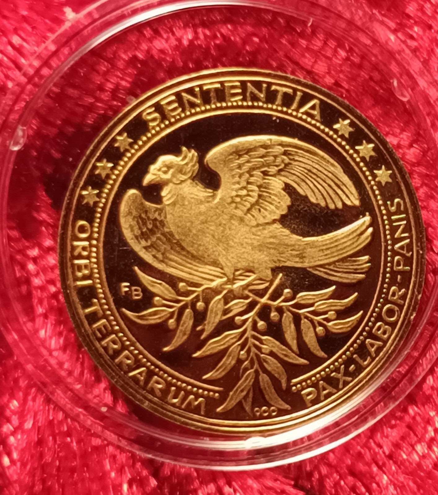 3,44 g Gold 900, GOLDMEDAILLE 'John F. Kennedy' zur