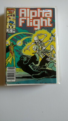 Alpha Flight #35 1986 Newsstand Variant High Grade Marvel Comic Book K5 ...