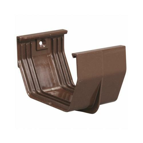 Amerimax Gutter Slip Joint Connector, Contemporary, Vinyl, Brown, 5-In ...