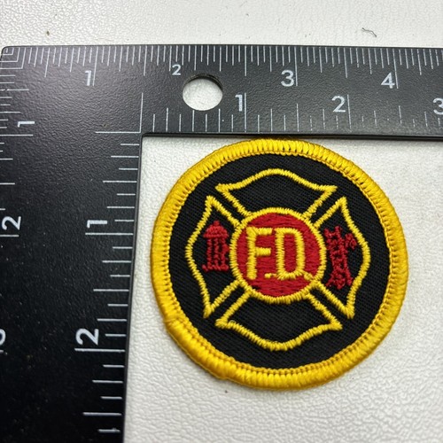 Round Generic Fire Department Patch 38TS | eBay