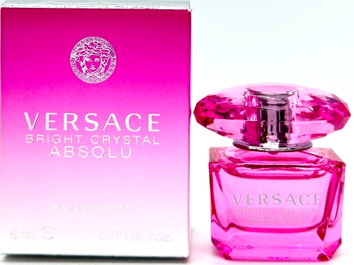 VERSACE BRIGHT CRYSTAL ABSOLU EAU DE PARFUM MINI SPLASH FOR WOMEN 0.17 ...