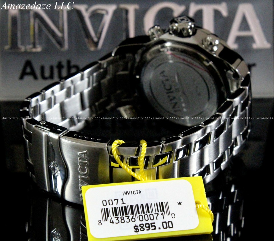NEW Invicta Men Pro Diver Scuba VD53 Chronograph Stainless St. SILVER ...