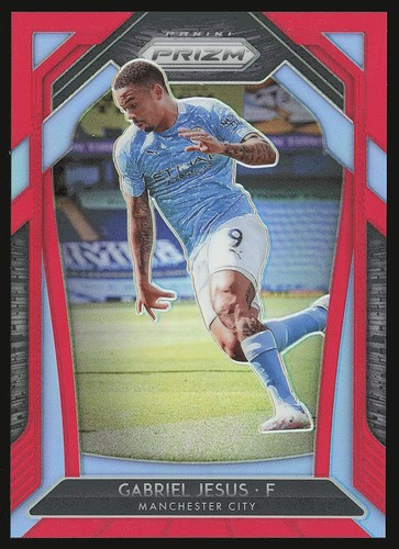 2020-21 Panini Prizm Premier League #105 Gabriel Jesus Red Prizm /149 ...