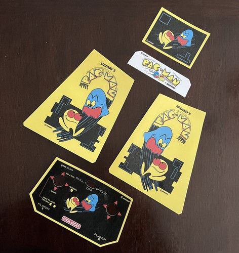Pre-cut Decals for Vintage Coleco Tabletop Mini- Arcade - Pac-Man | eBay