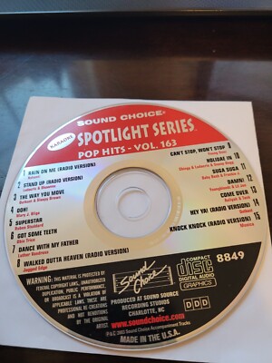 SC8849 SOUND CHOICE POP HITS KARAOKE CDG RARE | eBay