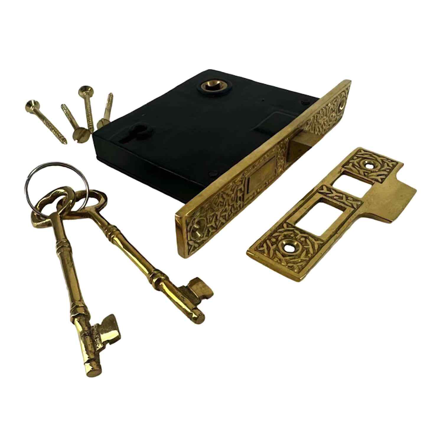 Victorian Rice Door Privacy Lock with Full Mortised Lock | eBay