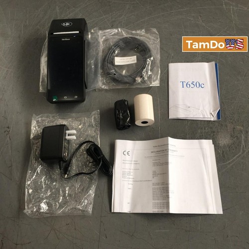 Verifone T650c Touchscreen Credit Card Terminal, Wi-Fi/EMV/NFC Enabled ...