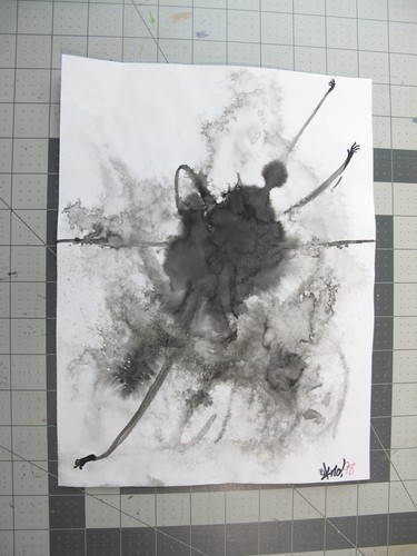 vtg 1990s hip hop graffiti Original art OKNO Ink on paper shroud KNO2 ...