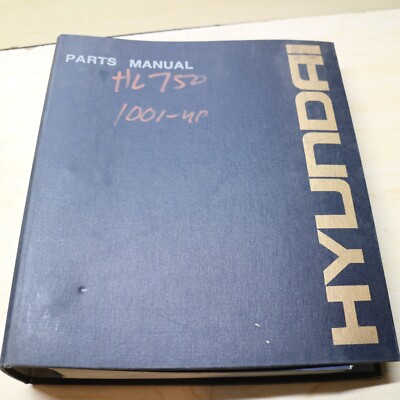 HYUNDAI HL750 Front end Wheel Loader Parts Manual book catalog spare ...