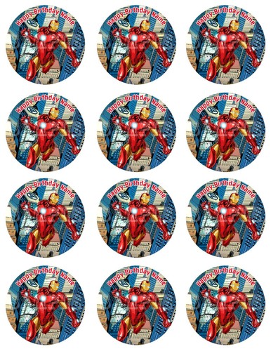 IRON MAN Edible Cake topper image decoration | eBay
